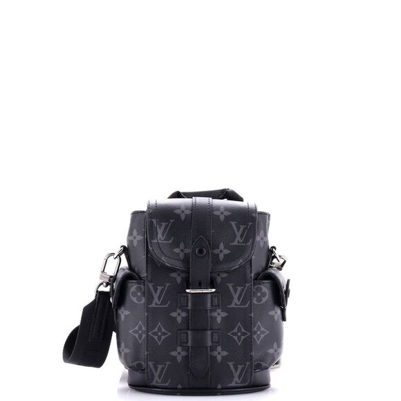 Louis Vuitton | Bags | Louis Vuitton Christopher Backpack Monogram Eclipse Canvas Nano Black ...